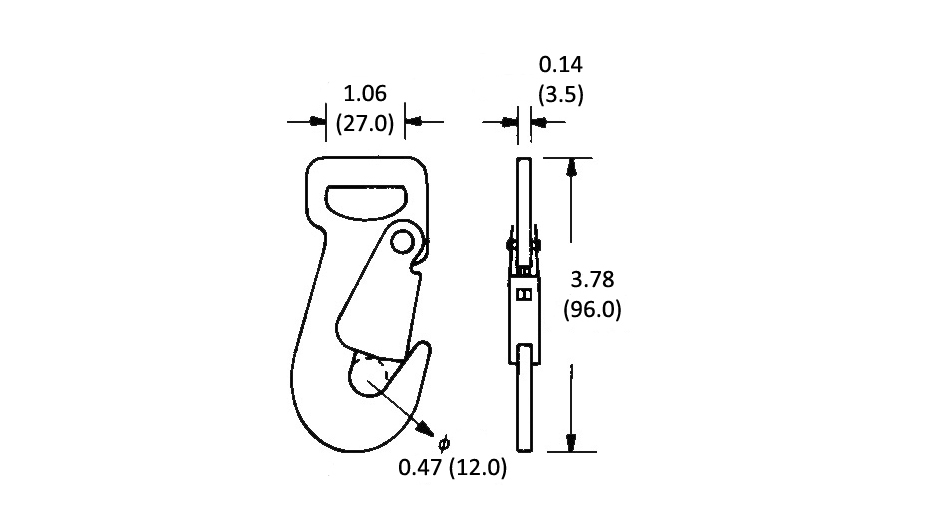 1" Snap Hook - CTS CARGO