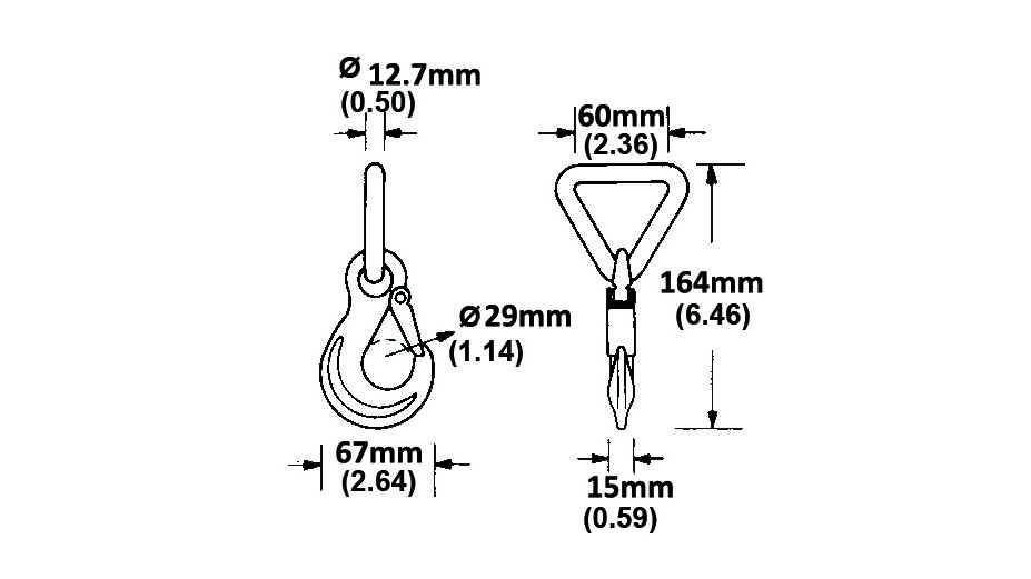 2″ TRIANGLE FORGED HOOK – CTS CARGO