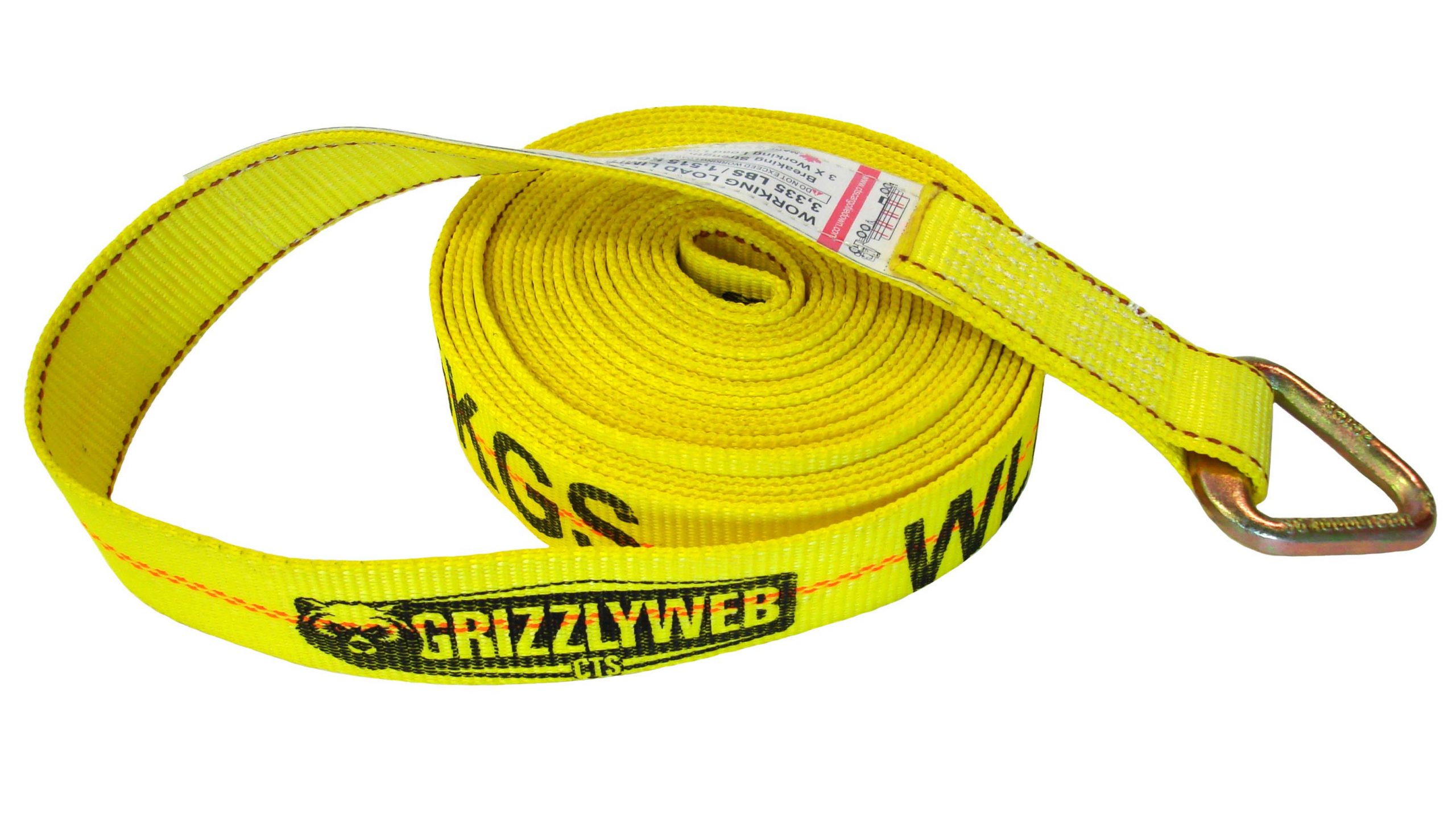 2″ WINCH STRAP WITH D-RING – CTS CARGO