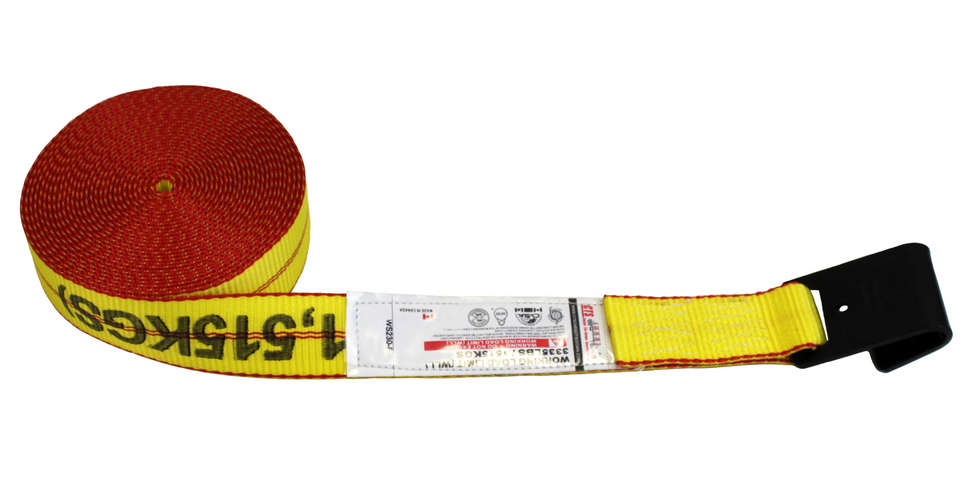 2" WINCH STRAP WITH FLAT HOOK - CTS CARGO