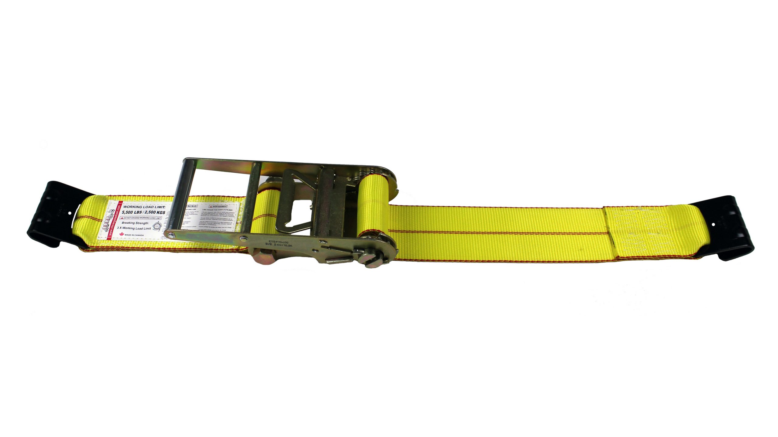 4″ Ratchet Strap with Flat Hook - CTS CARGO