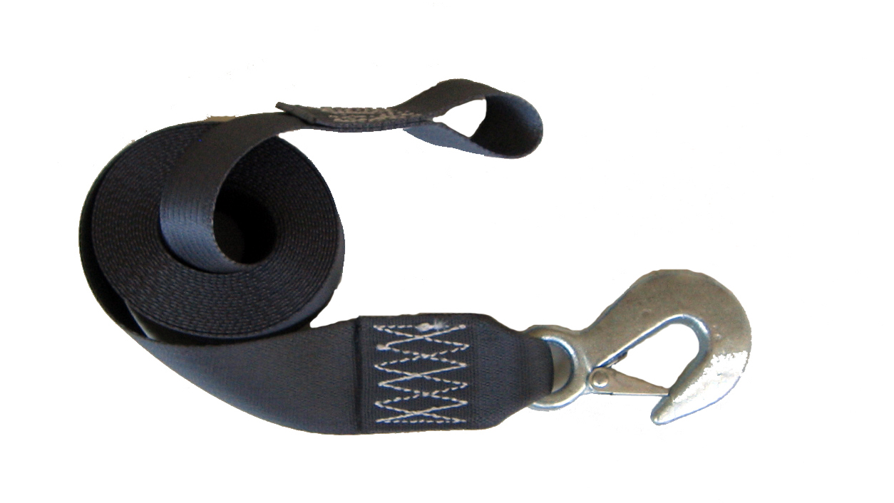 BOAT WINCH STRAPS - GREY WEBBING - CTS CARGO