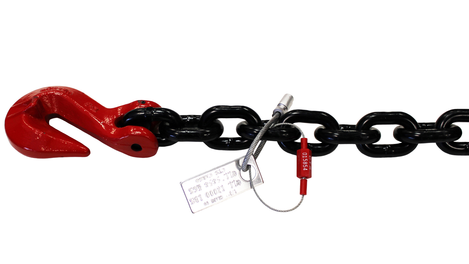 G80 5/8" CHAIN WITH CLEVIS GRAB HOOK ON BOTH ENDS - CTS CARGO
