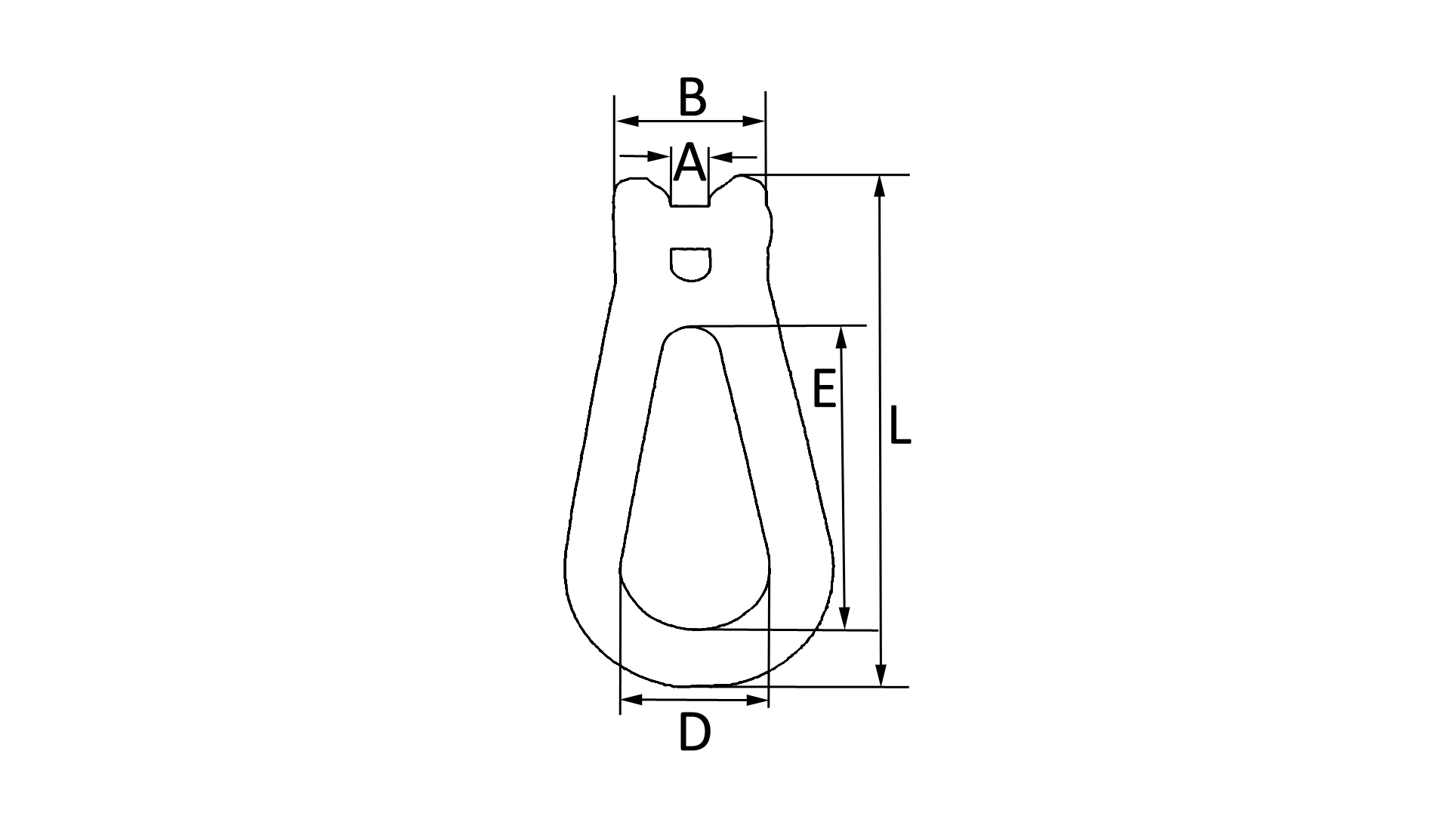 G80 CLEVIS PEAR SHAPED REEVING LINK - CTS CARGO