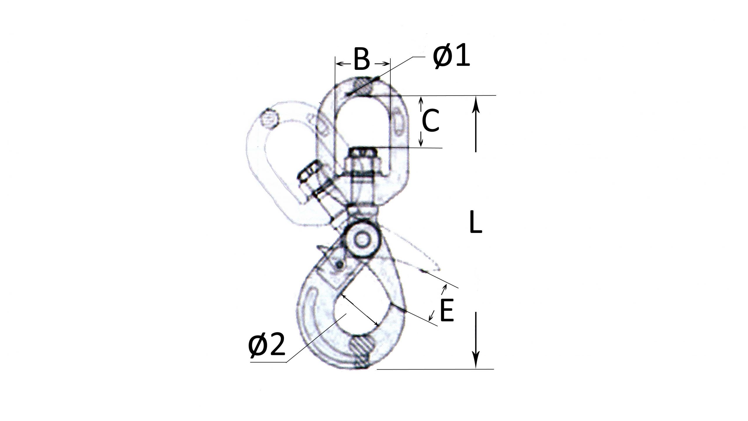 G80 SWIVEL HOOK WITH POSITIVE LOCKING LATCH - CTS CARGO