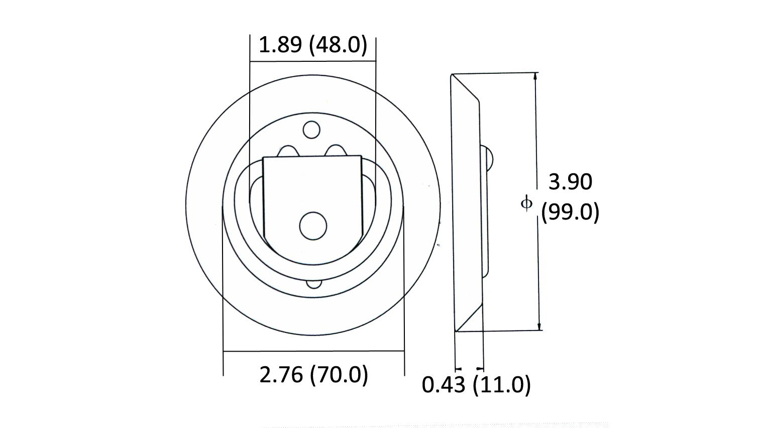 Pan Fitting with Plastic Ring - CTS CARGO