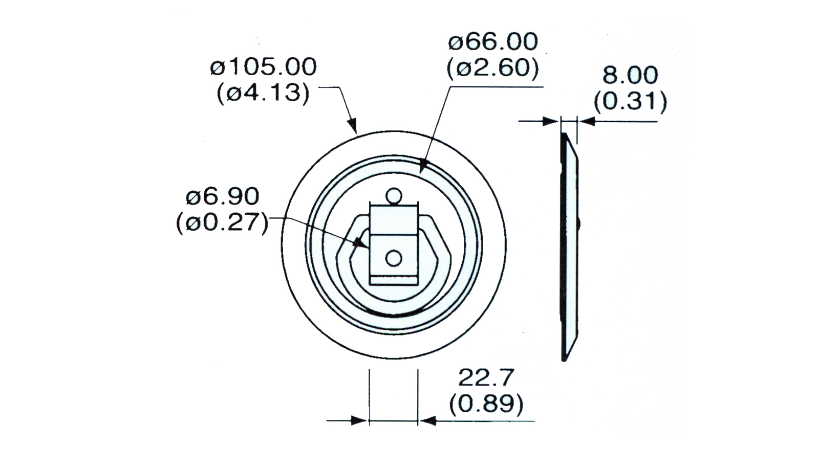 Pan Fitting with Rubber Ring - CTS CARGO