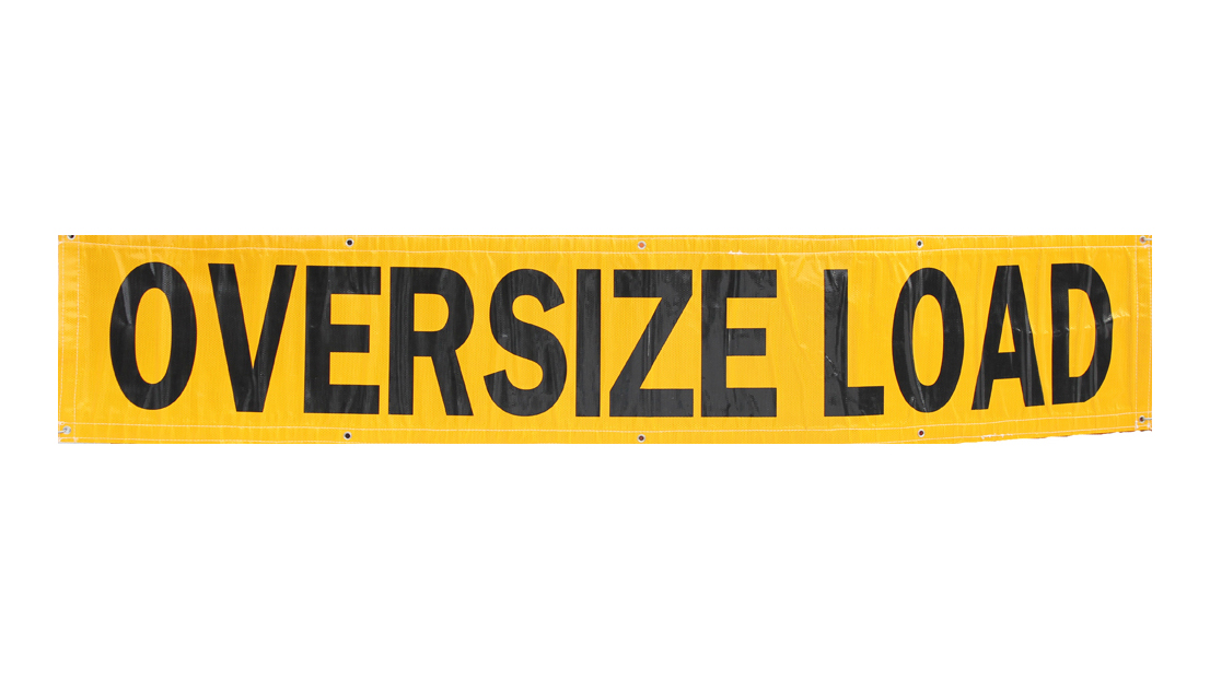 Reflective Banner - OVERSIZE LOAD - CTS CARGO